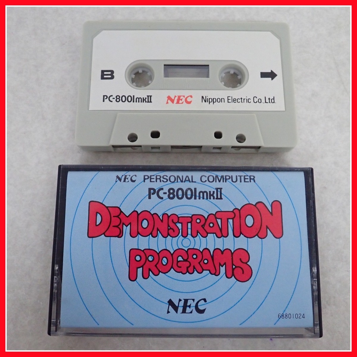 【全体的に状態が悪い】 PC-8001mkⅡ テープ デモンストレーション プログラム DEMONSTRATION PROGRAMS NEC【PPの落札情報詳細 - ヤフオク落札価格検索 オークフリー