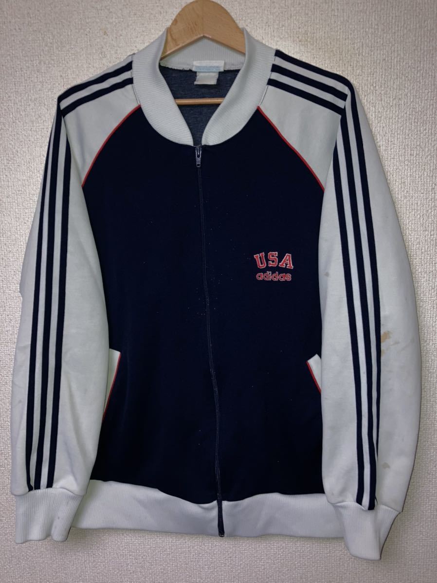 【やや傷や汚れあり】ADIDAS USA 80s VINTAGE アディダス ヴィンテージ 80年代 トラックトップ ATP型 ジャージ XLサイズ Suchmos YONCE の落札情報詳細 ...