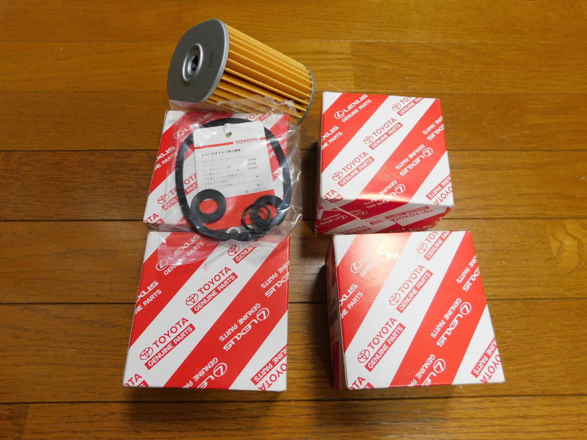 【未使用】トヨタ純正 オイルエレメント 04152-30030 旧車などに 4個セット コロナ トヨエース スタウト オイルフィルターの落札 ...