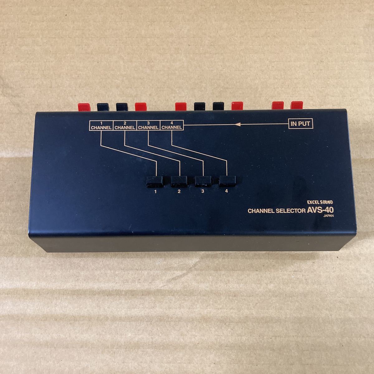 【全体的に状態が悪い】EXCEL SOUND CHANNEL SELECTOR AVS-40 スピーカーセレクター 動作未確認 ジャンクの落札情報詳細 - ヤフオク落札価格検索 オークフリー