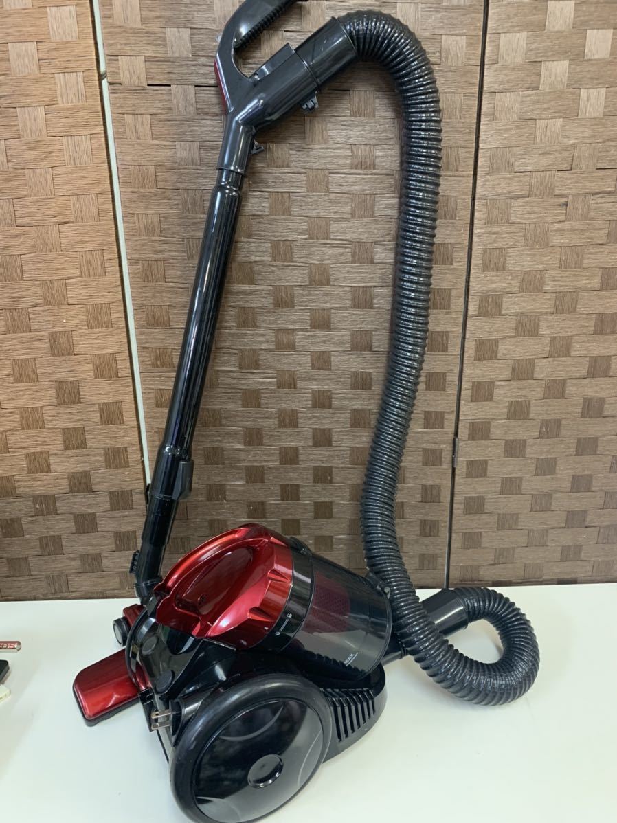 【やや傷や汚れあり】【中古品】掃除機 マルチサイクロンキャニスタークリーナー CT-AC73-RD 2016年製 レッド 赤 CCP ...