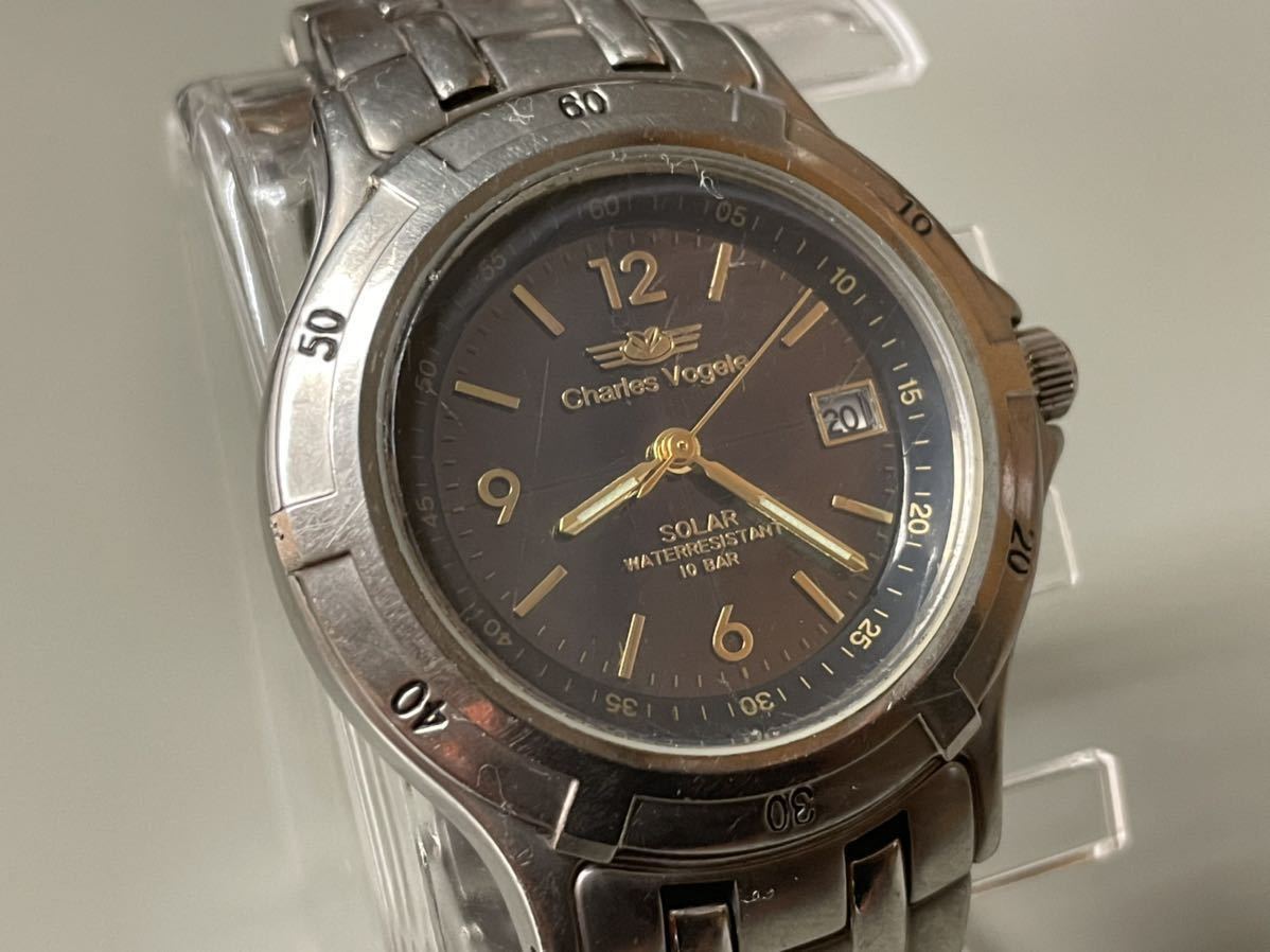 Charles Vogele シャルルホーゲル DATE クォーツ CV-7833R メンズ腕時計 グリーンベゼル の落札情報詳細| ヤフオク ...