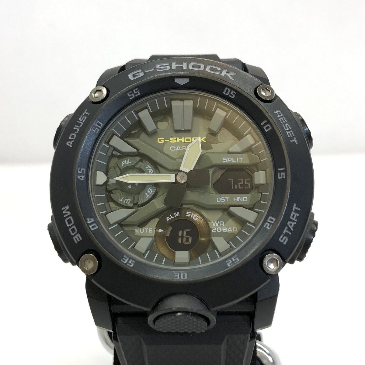 【やや傷や汚れあり】美品 G Shock ジーショック Casio カシオ 腕時計 Ga 2000 アナデジ デジアナ クォーツ ラウンド