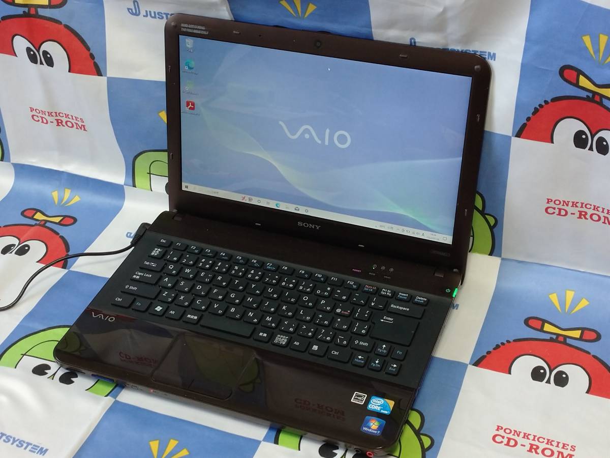 【傷や汚れあり】【高速SSD/Bluetooth/Webカメラ/Felica搭載】SONY VAIO VPCEA4AFJ【Windows10Home】Core i5-460M 2.53GHz ...