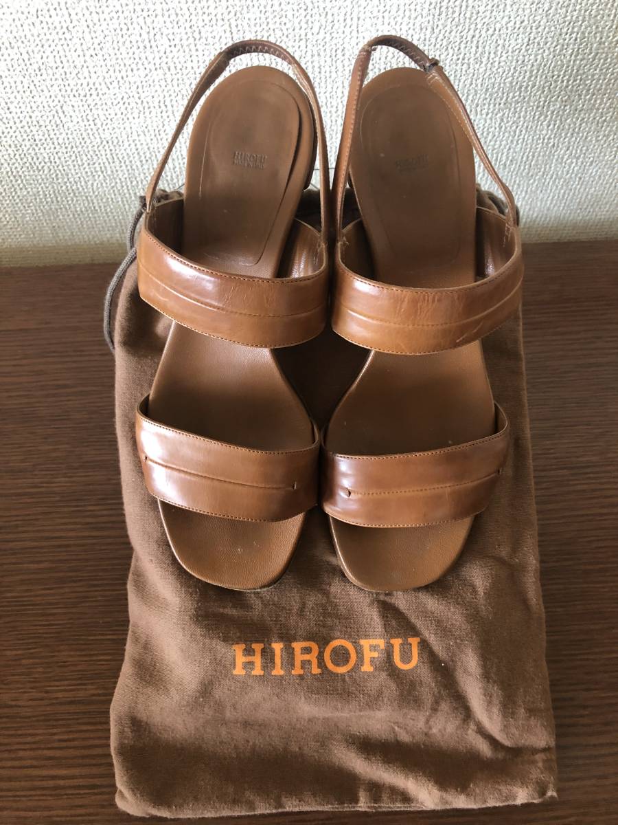 【やや傷や汚れあり】HIROFUヒロフ サンダル 23.5cm ブラウン の落札情報詳細| ヤフオク落札価格情報 オークフリー
