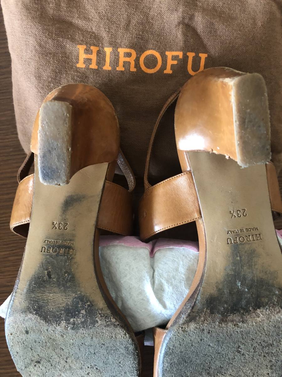 【やや傷や汚れあり】HIROFUヒロフ サンダル 23.5cm ブラウン の落札情報詳細| ヤフオク落札価格情報 オークフリー