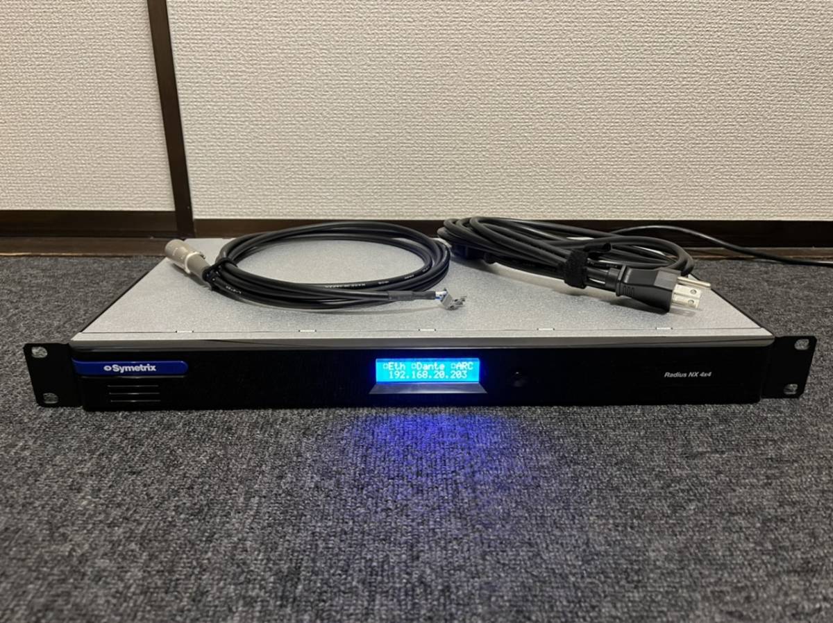 【目立った傷や汚れなし】Symetrix Radius NX 4×4 Dante・USB対応オーディオインターフェイス ケース付 美品 マイク ...