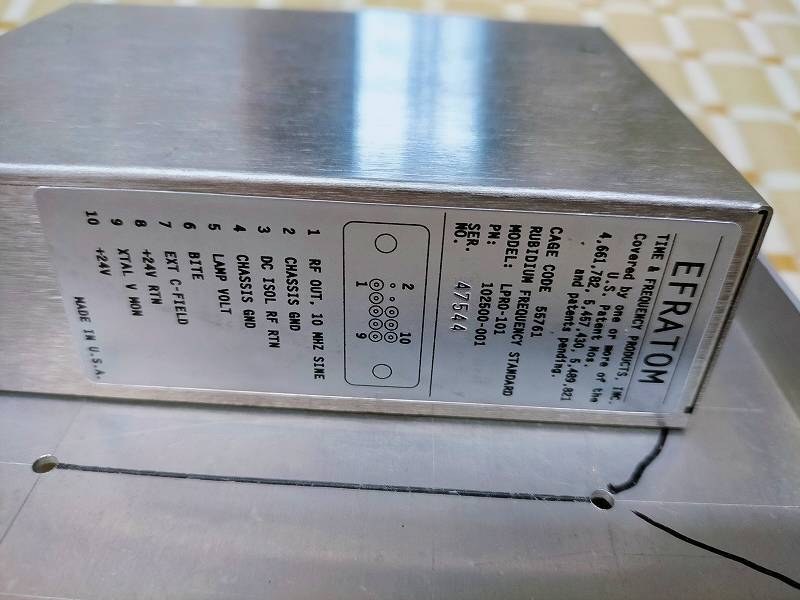 【傷や汚れあり】EFRATOMルビジウムRubidium発振器10MHz_LPRO-101_47544の落札情報詳細 - Yahoo ...