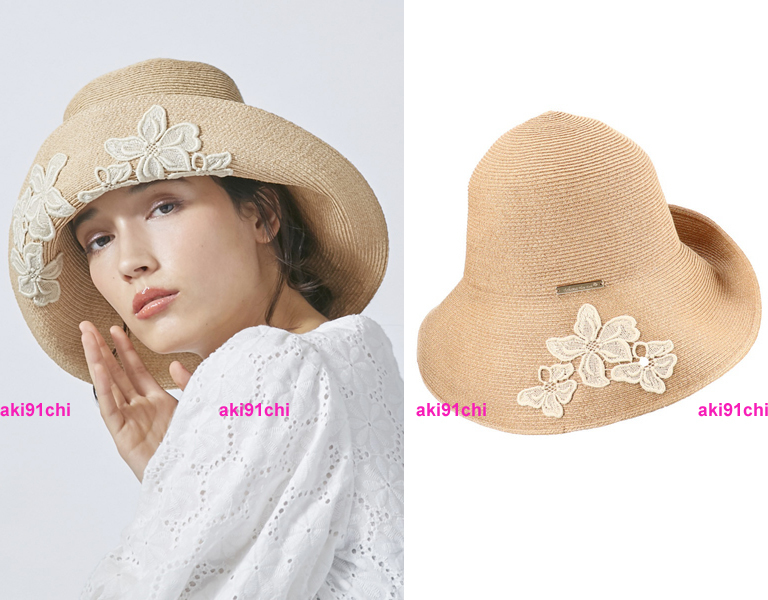 【未使用】1点のみ!【定価3万】アシーナニューヨーク Amanda アマンダ ホワイトレース ストローハット★Athena New York ...