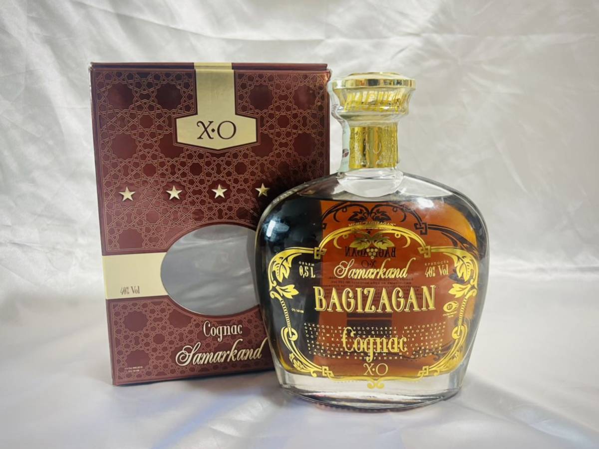 【未使用】希少 BAGIZAGAN Cognac OX アルコール分40% 500ml サマルカンド ウズベキスタン お酒 洋酒 コニャック ...