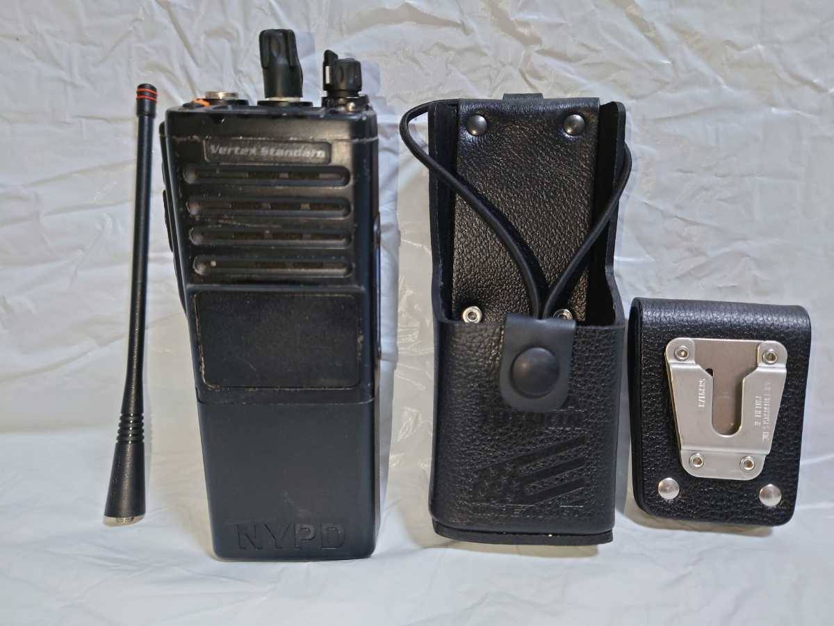 【傷や汚れあり】NYPD ニューヨーク市警 Vertex Standard VX-537 無線機 ホルダー付きの落札情報詳細 - ヤフオク落札 ...