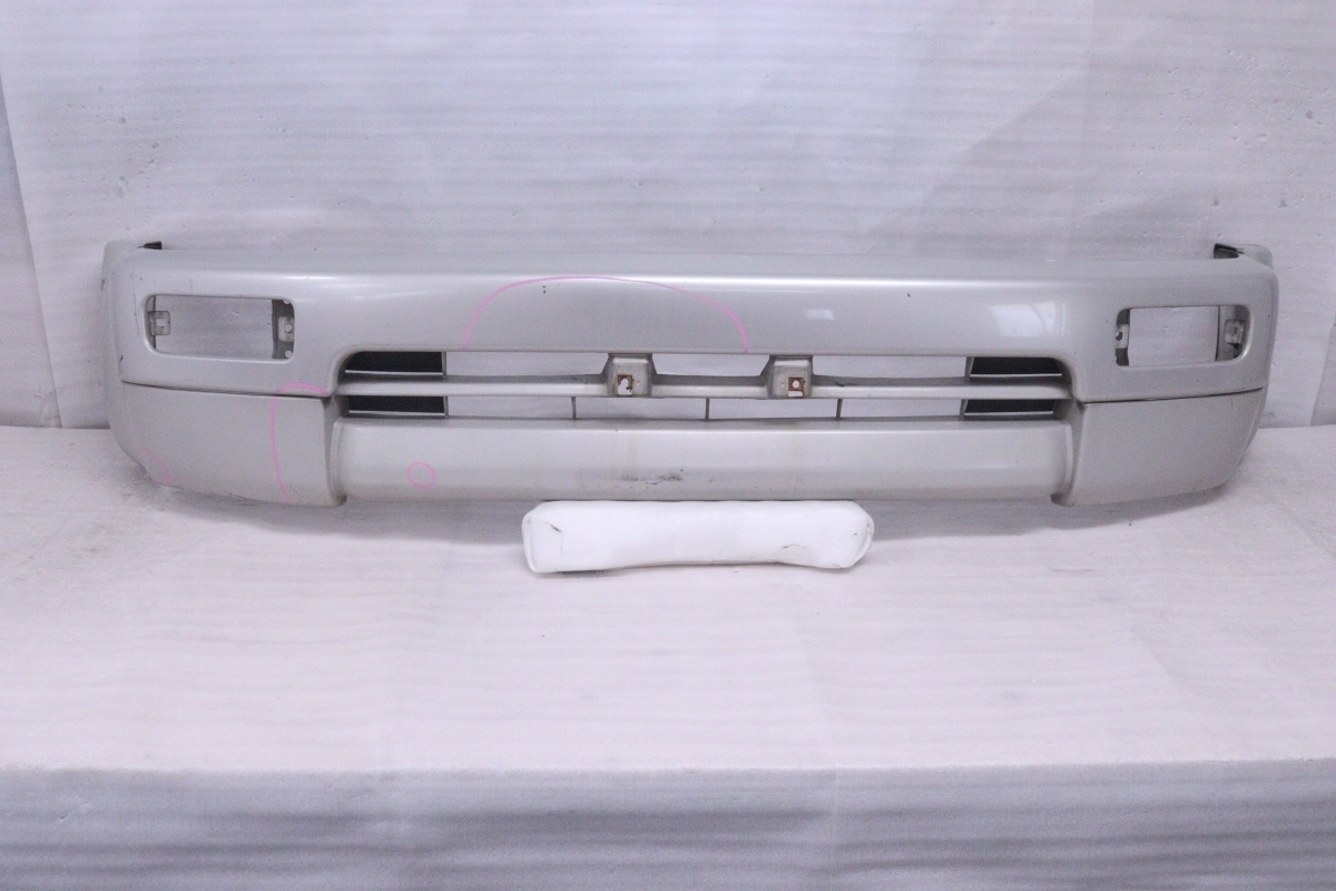 【全体的に状態が悪い】28-1436★ 前期 RZN185W ハイラックスサーフ フロントバンパー 53901-35060/53911 ...