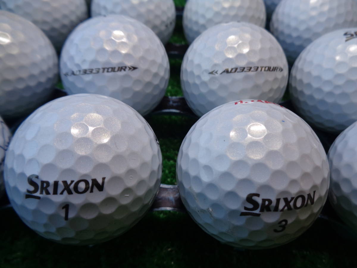 【傷や汚れあり】[SR64] スリクソン エーディー333ツアー パール SRIXON AD333TOUR 20球 ロストボール 【中古】の ...