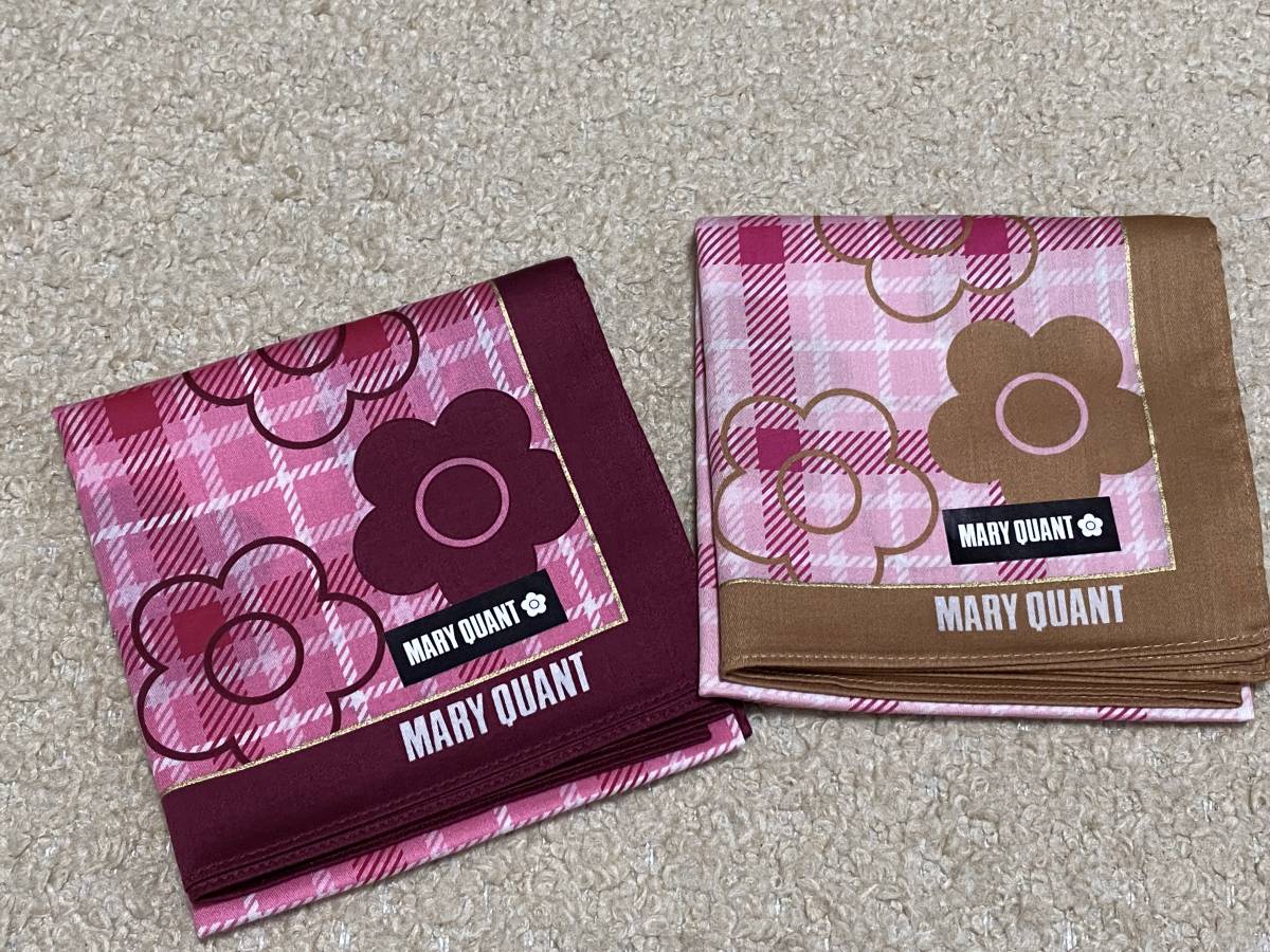 【未使用】★新品【MARY QUANT/マリークヮント】婦人ハンカチ2枚（ブルーミング中西・日本製）★の落札情報詳細 - ヤフオク落札価格検索 ...
