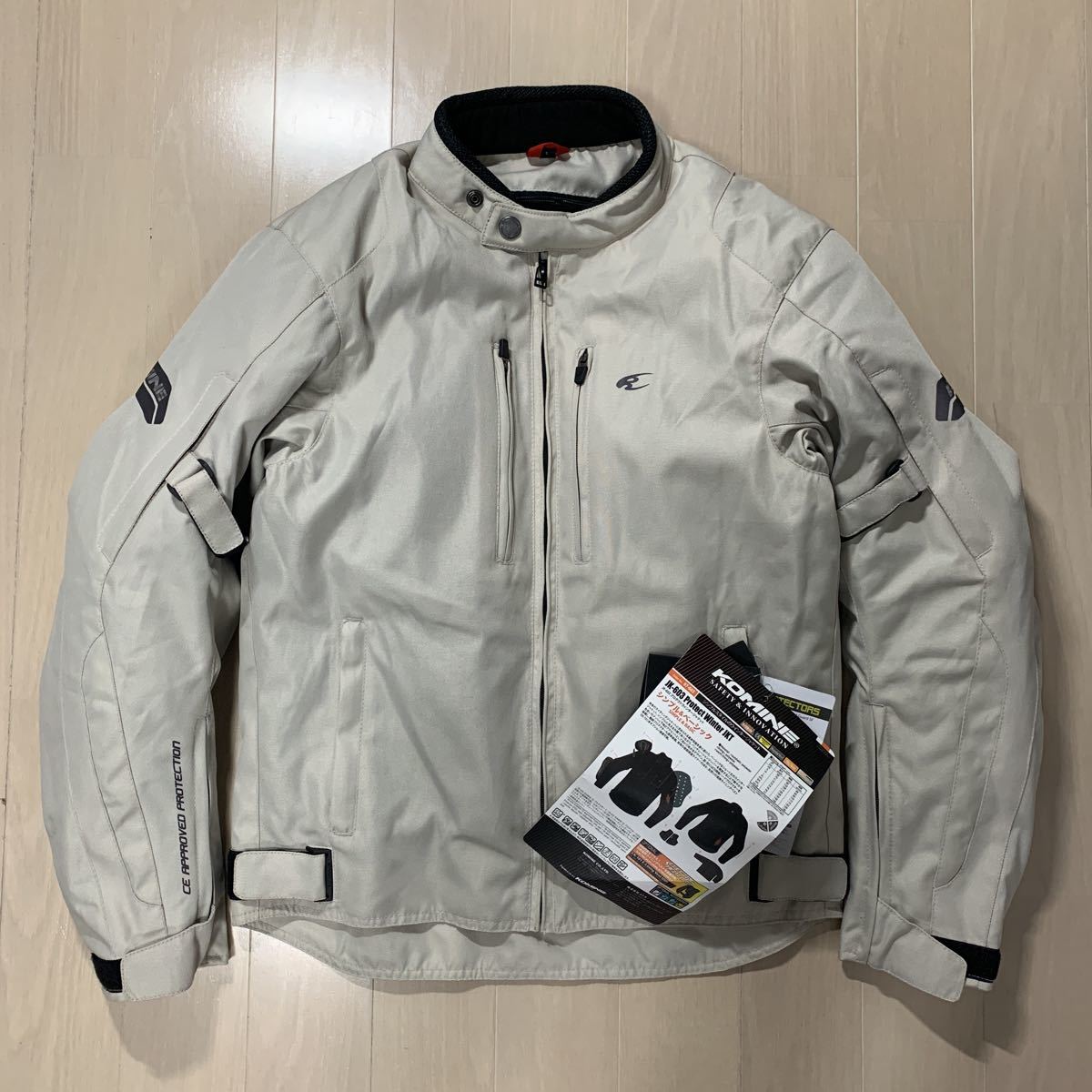 【未使用】SALE KOMINE コミネ プロテクトウインタージャケット JK-603 LIGHT GRAY Lサイズ CE規格プロテクター装備 新品 A40927-17の落札情報詳細 ...