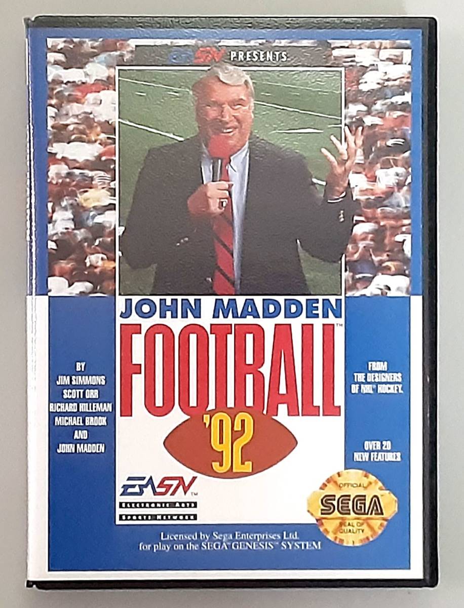 【傷や汚れあり】【起動確認済】 JOHN MADDEN FOOTBALL ’92 / ELECTRONIC ARTS / SEGA ...