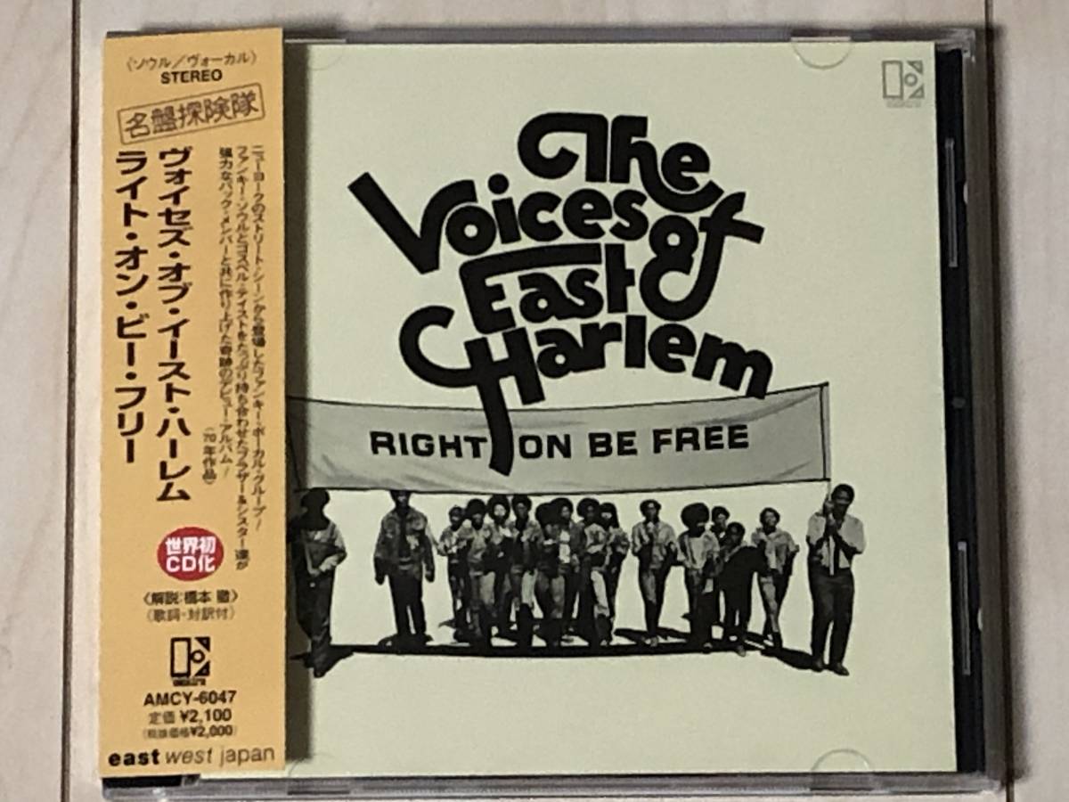 【目立った傷や汚れなし】The Voices Of East Harlem / Right On Be Free ☆ Free Soul ...