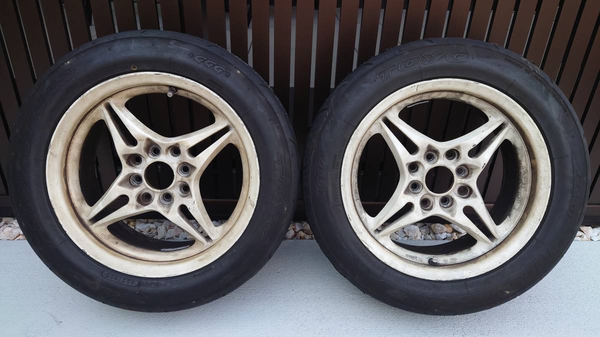 【傷や汚れあり】★中古2本セット SSR typeX 15×7.0JJ OFF42 195/55R15 TOYO PROXES R888 ...