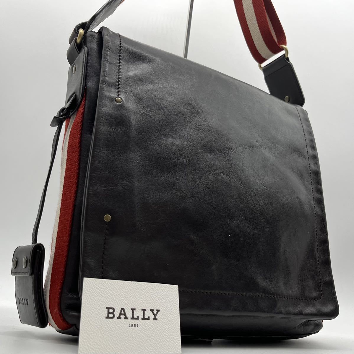 【目立った傷や汚れなし】1円〜【極美品】バリー BALLY ショルダーバッグ ビジネスバッグ ストライプ 大容量 メンズ 通勤 A4可 PC可 通学 レザー の落札情報詳細 - ヤフオク落札 ...