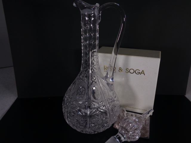 【未使用】 RCR＆SOGA クリスタルガラス カットガラス デキャンタ デカンタ 共箱 の落札情報詳細| ヤフオク落札価格情報 オークフリー