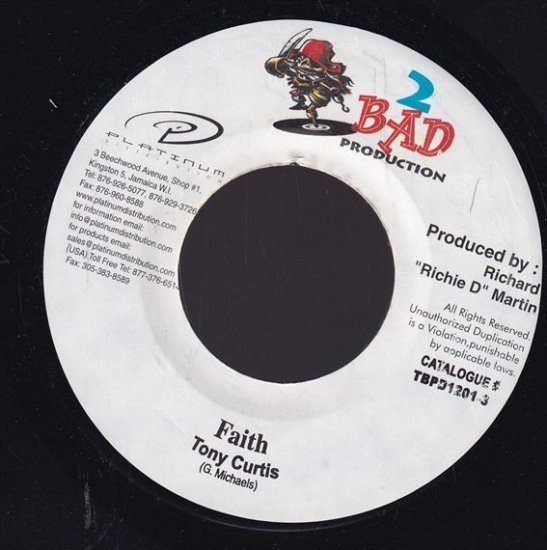 【やや傷や汚れあり】[Faith Riddim] Tony Curtis - Faith BE576の落札情報詳細 - ヤフオク落札価格検索 ...