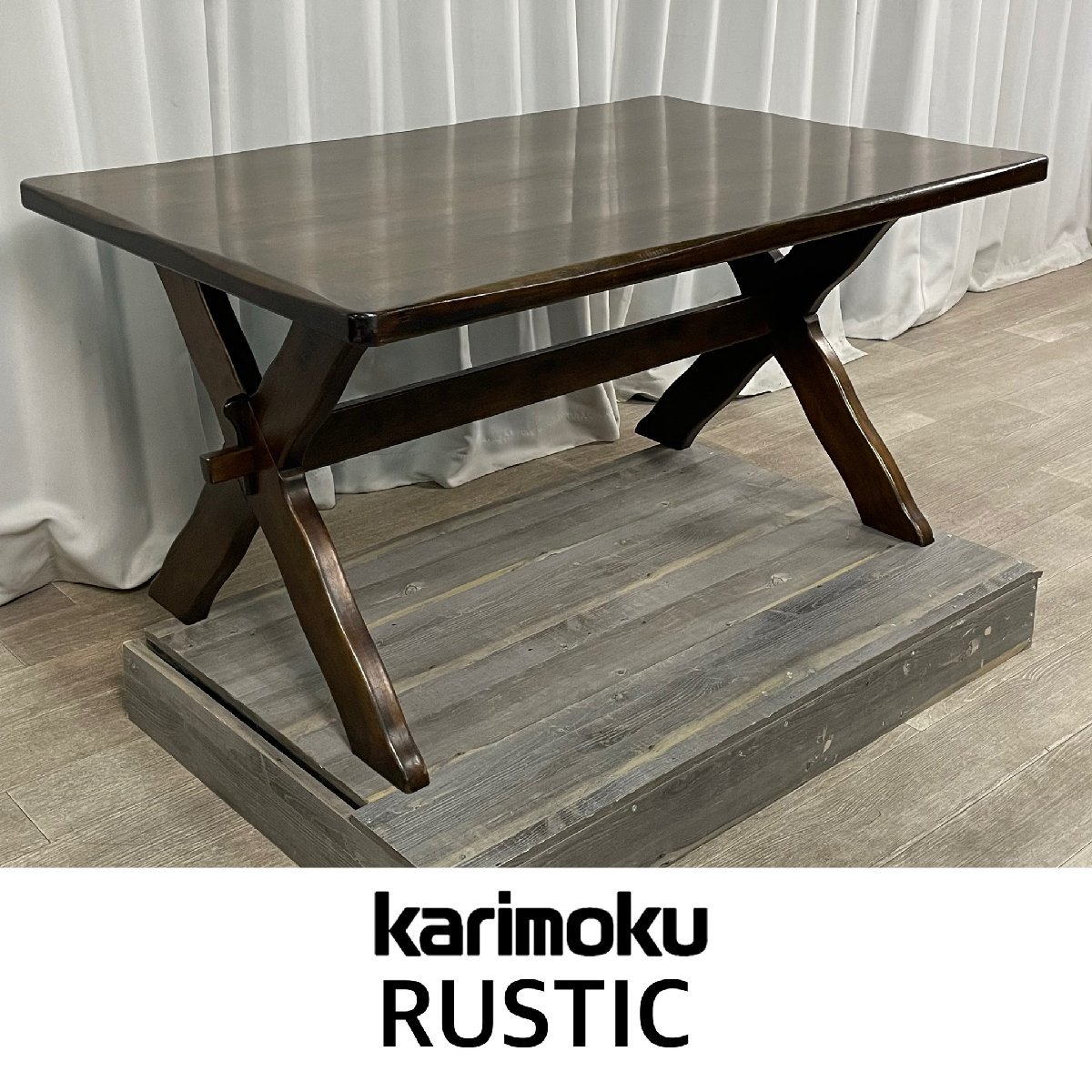 【やや傷や汚れあり】GH38 カリモク RUSTIC ルスティック ダイニングテーブル / karimoku カントリー ヴィンテージ / 神奈川県秦野市の落札情報詳細 - Yahoo ...