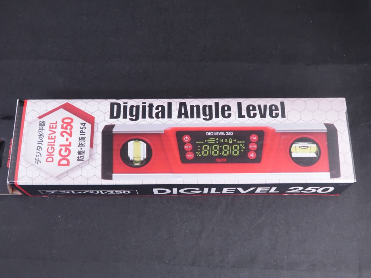 【未使用】未使用 MYZOX（マイゾックス） デジレベル250 DGL-250 自動反転式 LED数字表 デジタル水平器 *1027の落札情報詳細 - ヤフオク落札価格情報 オークフリー