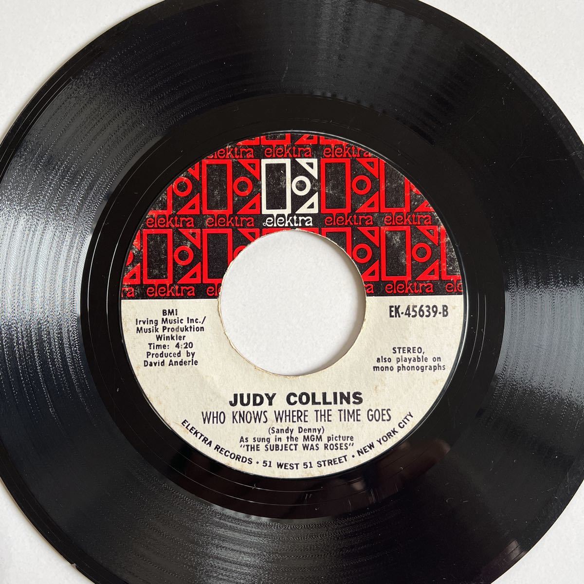【傷や汚れあり】JUDY COLLINS/US盤/7インチ/WHO KNOWS WHERE THE TIME GOES/BOTH SIDES NOWの落札情報詳細 - ヤフオク落札価格検索 ...