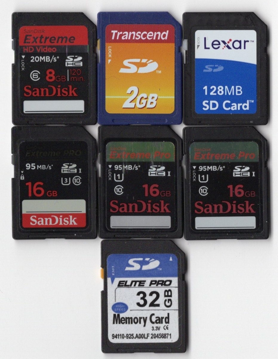 【傷や汚れあり】SDカード 128MB,2GB,8GB,16GB,32GB 7枚まとめての落札情報詳細 - ヤフオク落札価格情報 オークフリー