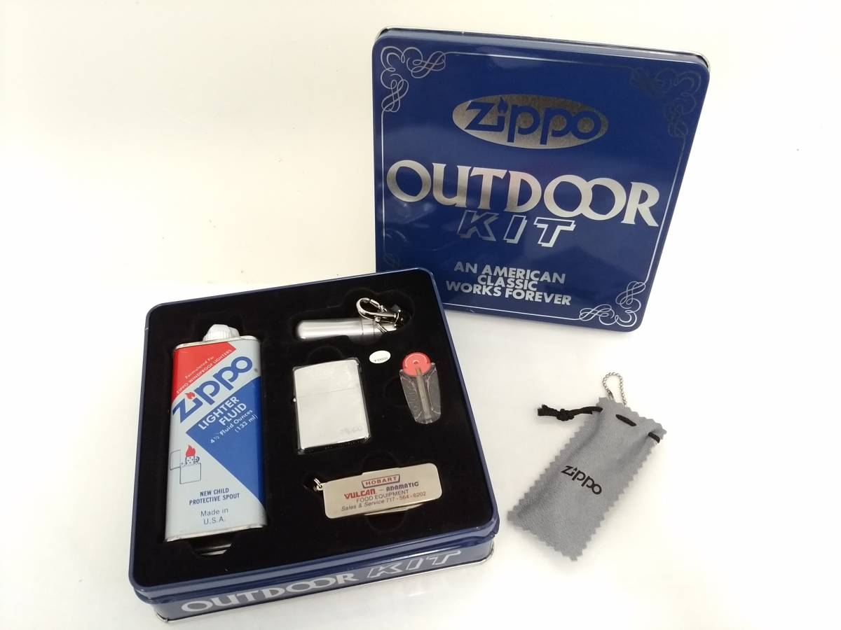 【未使用】【新品】ZIPPO ジッポー OUTDOOR KIT アウトドアキット/1993年製 ヴィンテージオイルライター/オイルタンク ...