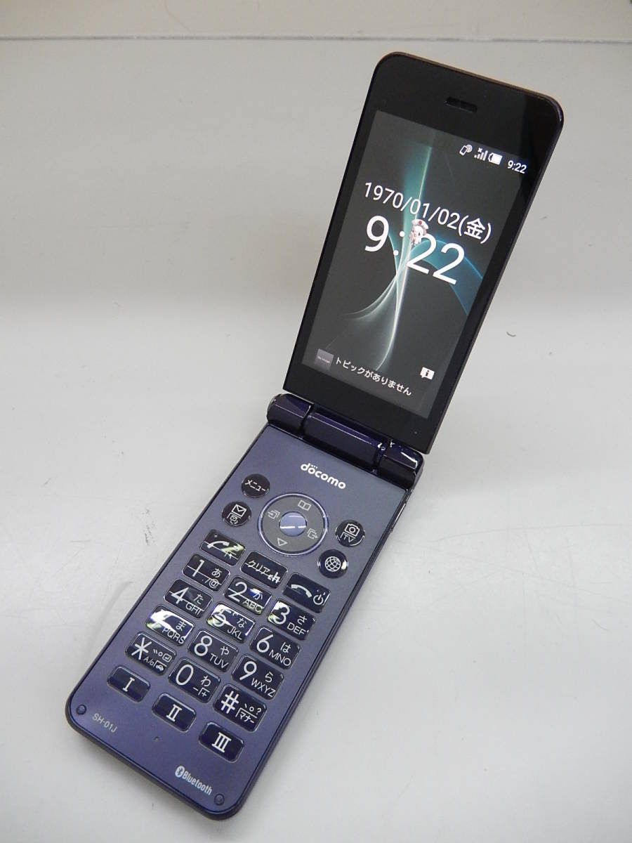 【傷や汚れあり】SHARP SH-01J Blue Black (docomo) 携帯電話 【AQUOS ケータイ】の落札情報詳細 ...