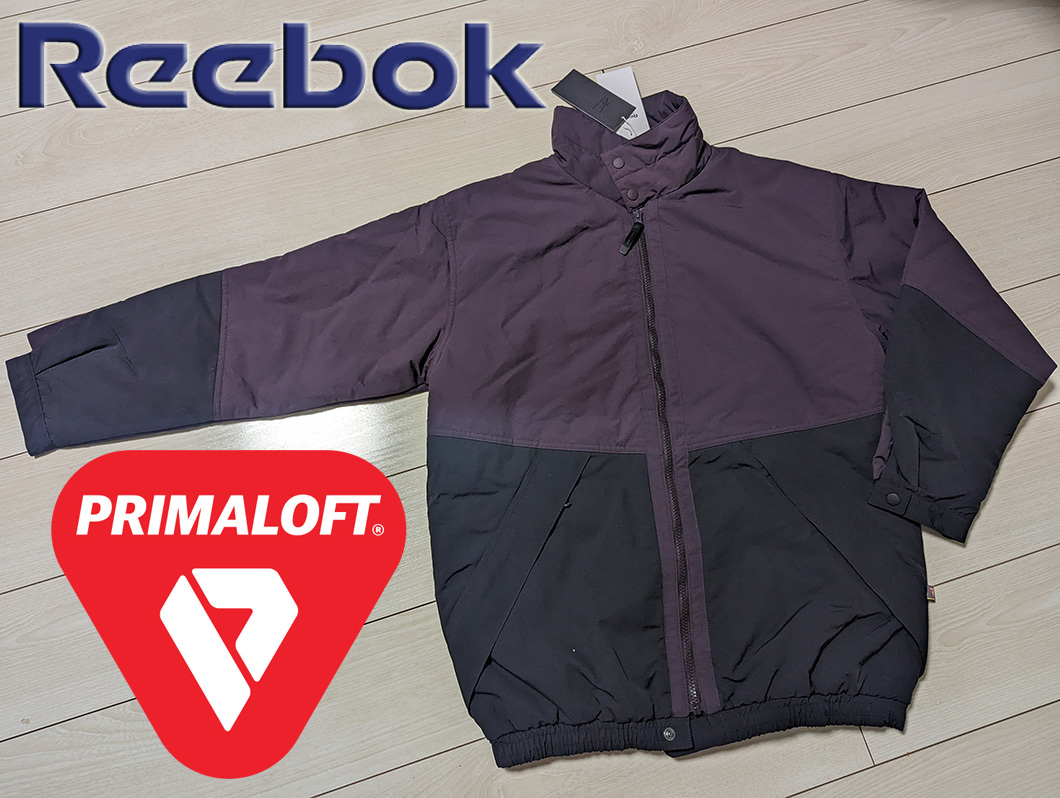 【未使用】 新品 Reebok x EightyOne エイティワン 限定コラボ 暖かい PrimaLoft ジャケット M ダークパープル VAINL ARCHIVE プリマロフト 大北幸平 ...