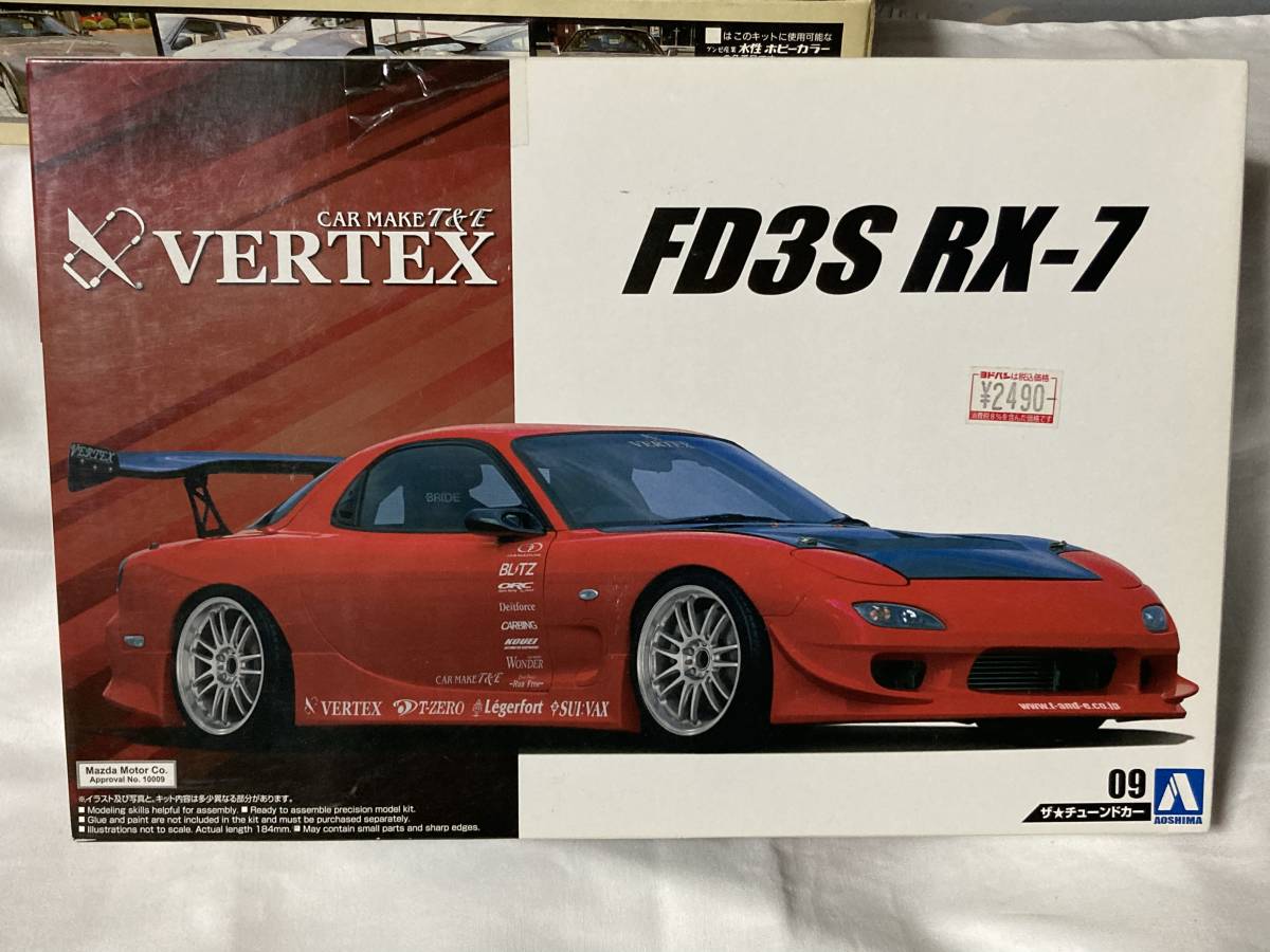 【未使用に近い】アオシマ 1/24 VERTEX FD3S RX-7 99 の落札情報詳細| ヤフオク落札価格情報 オークフリー