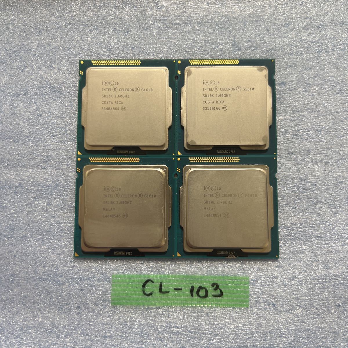 【傷や汚れあり】CL-103 激安 CPU Intel Celeron G1610 2.60GHz SR10K / Celeron G1620 ...