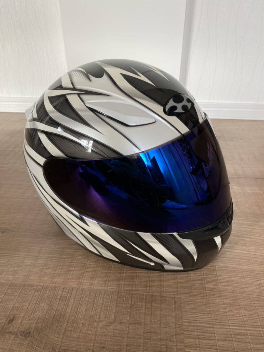 【やや傷や汚れあり】OGKカブト FFR-3 フルフェイスヘルメット パールホワイト Lサイズ 59-60cm ブルーミラーシールド の落札情報詳細 - ヤフオク落札価格検索 オークフリー