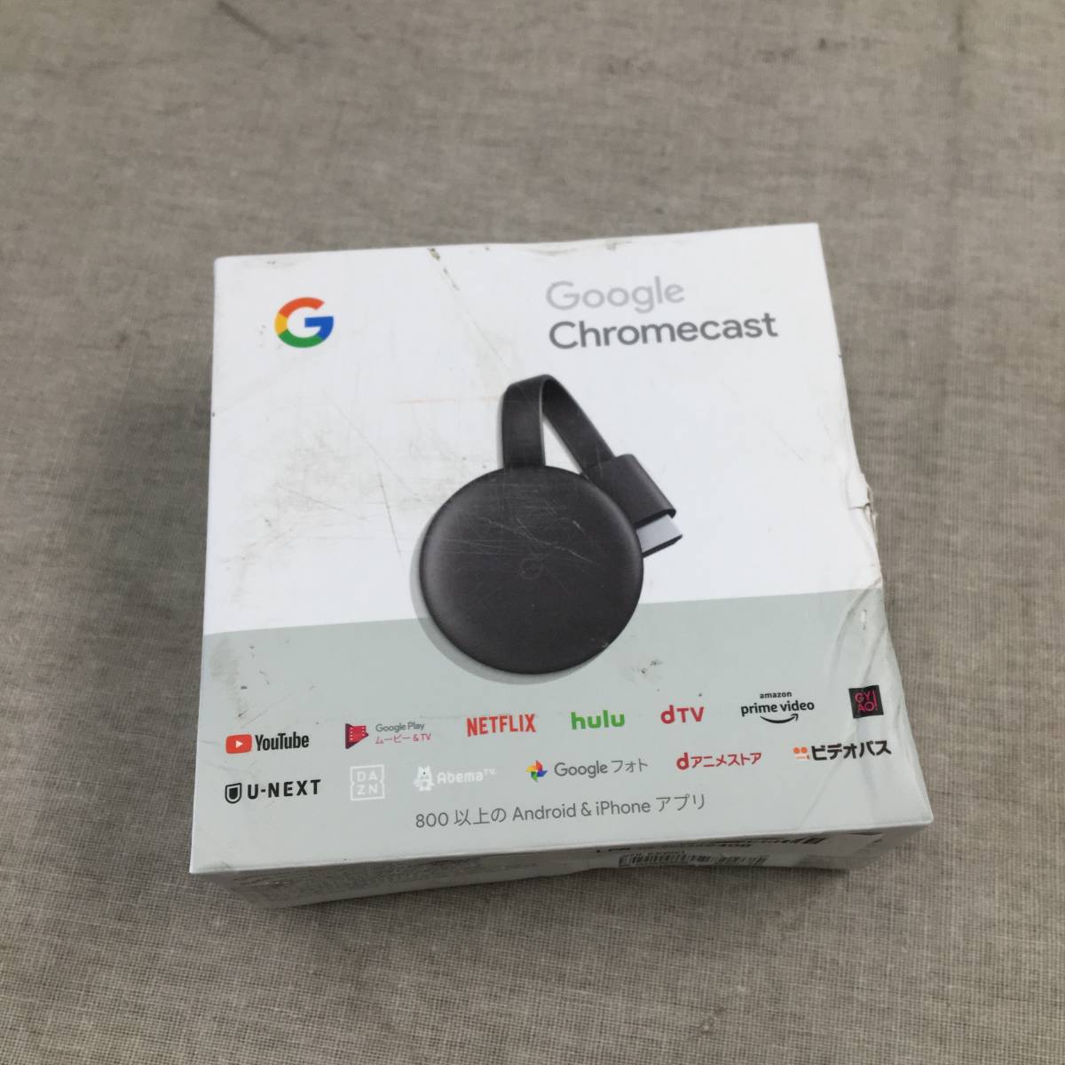 【目立った傷や汚れなし】現状品 Google Chromecast 正規品 第三世代 2K対応 チャコール GA00439-JP の落札情報詳細| ヤフオク落札価格情報 オークフリー