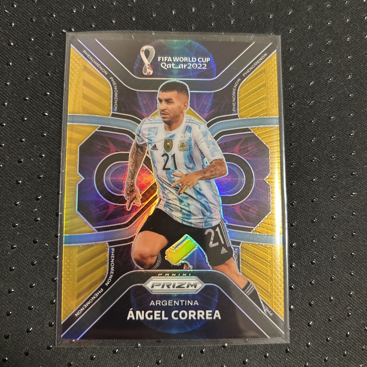 【目立った傷や汚れなし】【1st Number】ANGEL CORREA 1/10 GOLD PANINI PRIZM FIFA WORLD ...