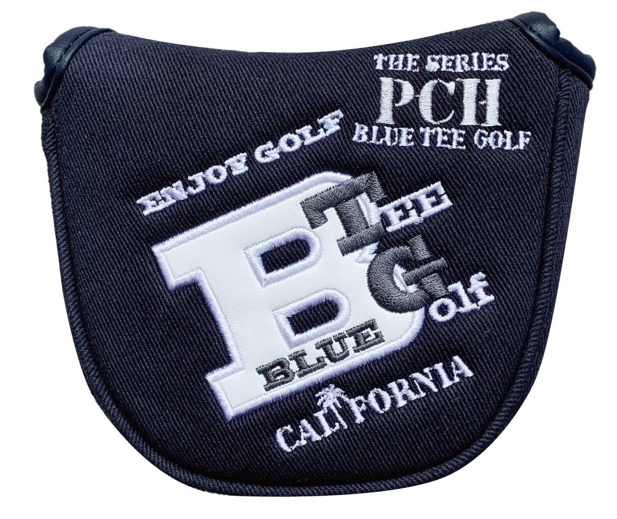 【未使用】 1点限り/訳あり♪ 【マレット型：ネイビー】ブルーティーゴルフ【PCH SERIES パシフィックコーストハイウェー】パターカバー ...