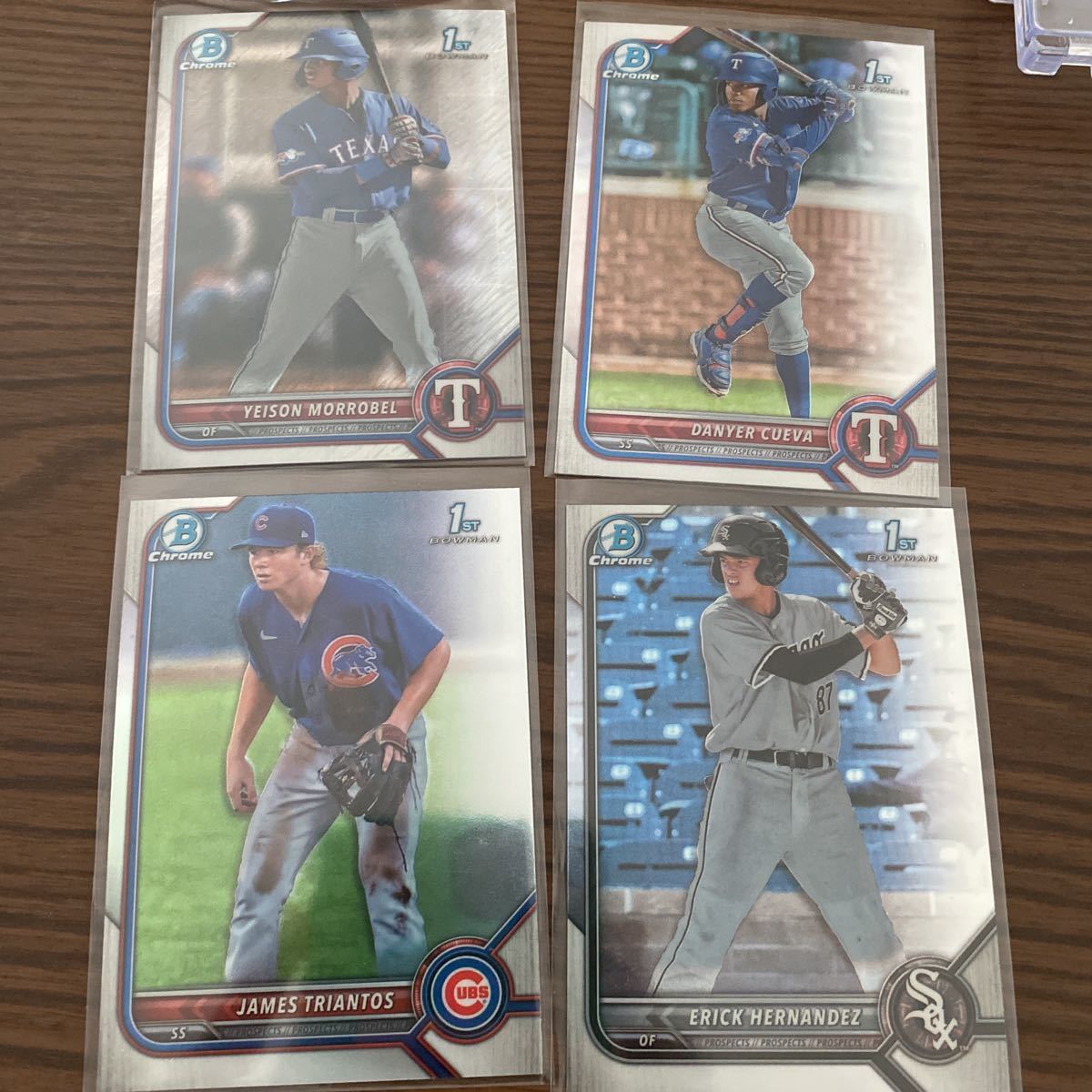 【目立った傷や汚れなし】2022 MLB topps bowman panini baseball 1stプロスペクトカードパラレルカード ...