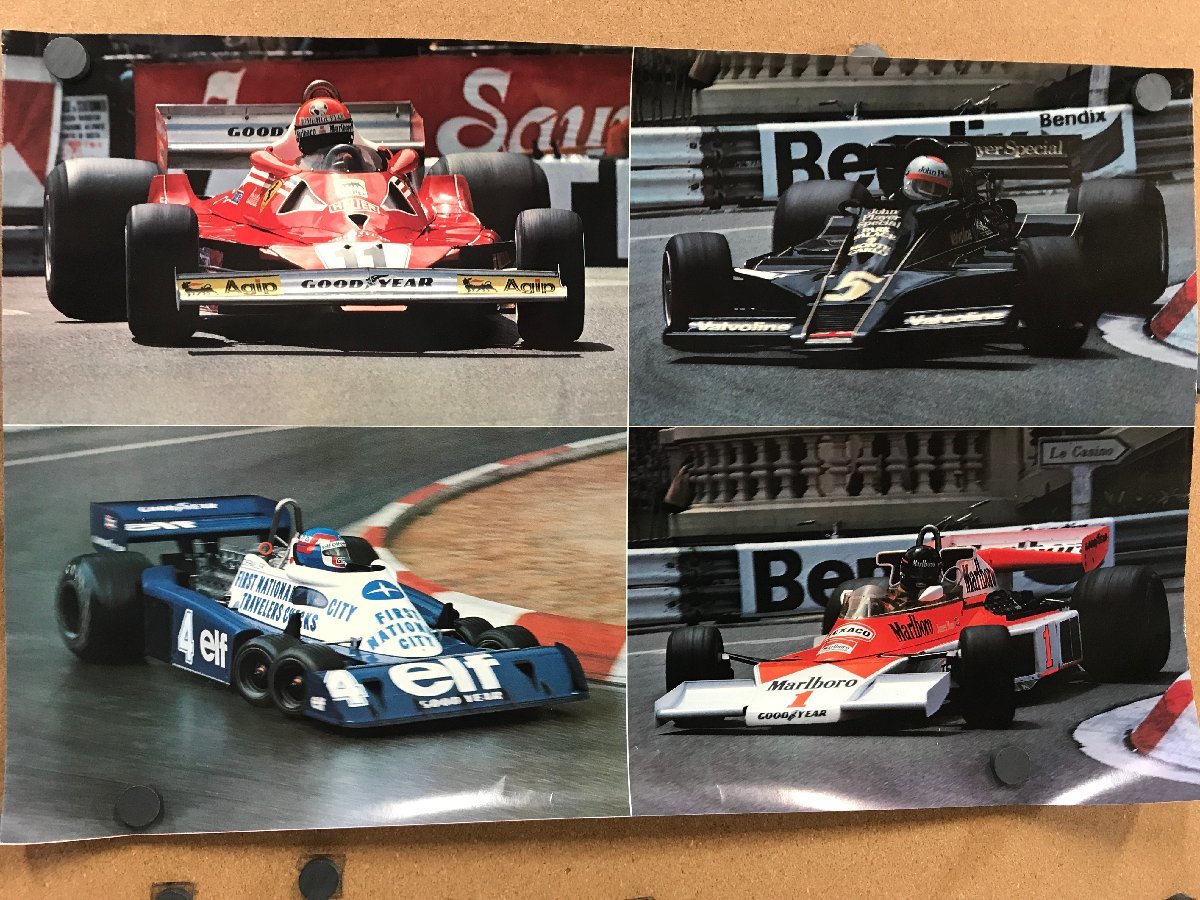 【やや傷や汚れあり】【まとめて12枚】A2ポスター 岩下レーシング F1-レース 破れなし 《60×40》 elf Valvoline ...