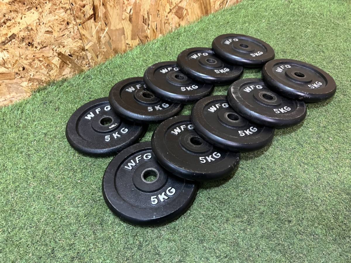 【やや傷や汚れあり】WILD FIT ワイルドフィット ダンベルプレート 5Kg×10 計50Kg 穴径28mm 筋トレ 「750」の落札情報 ...