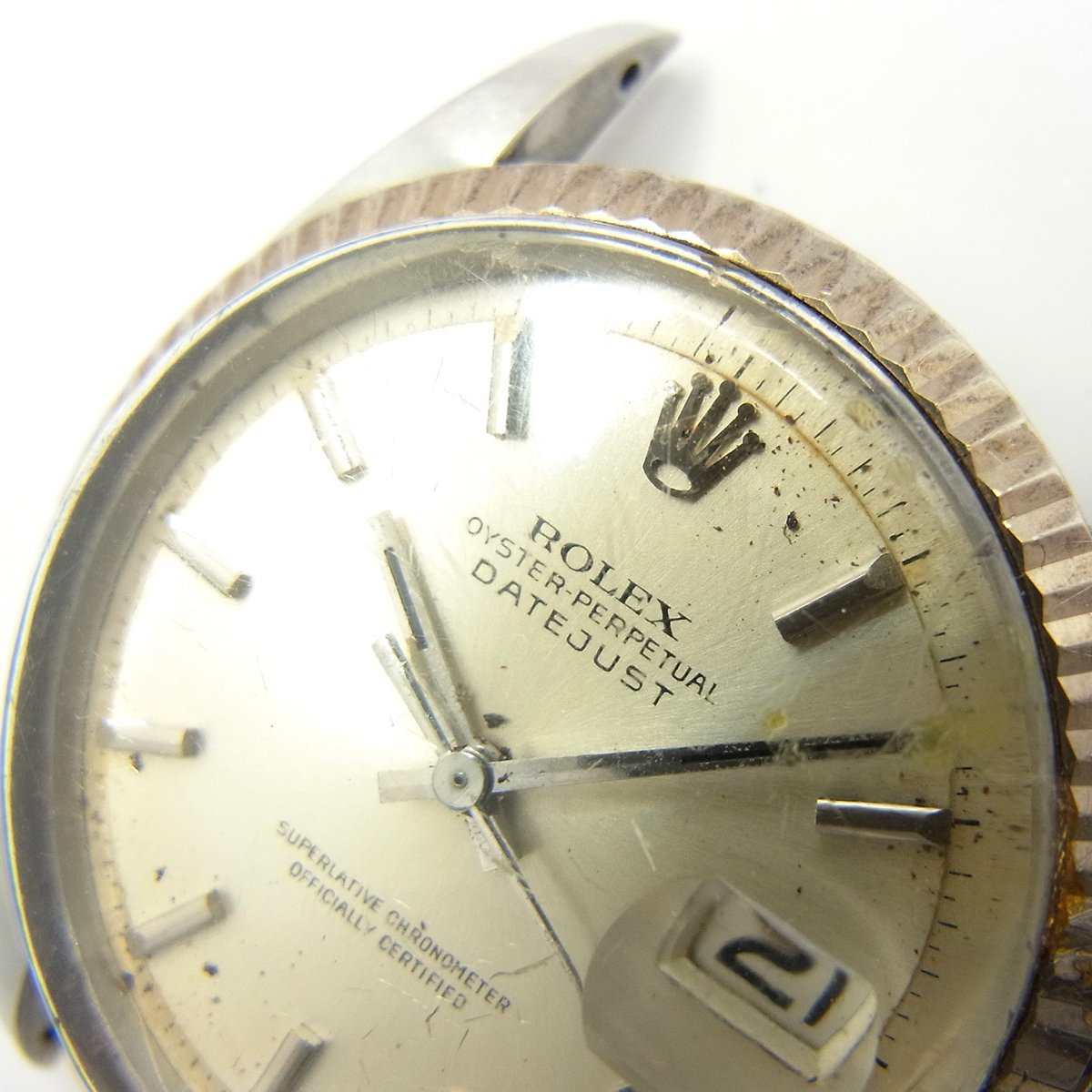 【全体的に状態が悪い】ロレックス 1603 デイトジャスト 自動巻き メンズ SS 稼働品 の落札情報詳細 - ヤフオク落札価格検索 オークフリー