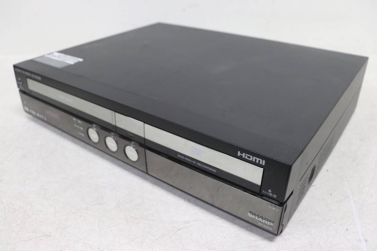 【やや傷や汚れあり】Y12/077 SHARP シャープ AQUOS HDD/DVD/VHS レコーダー DC-ACV52 2008年製 地デジ受信/HDD録画再生OK ジャンク の落札情報 ...