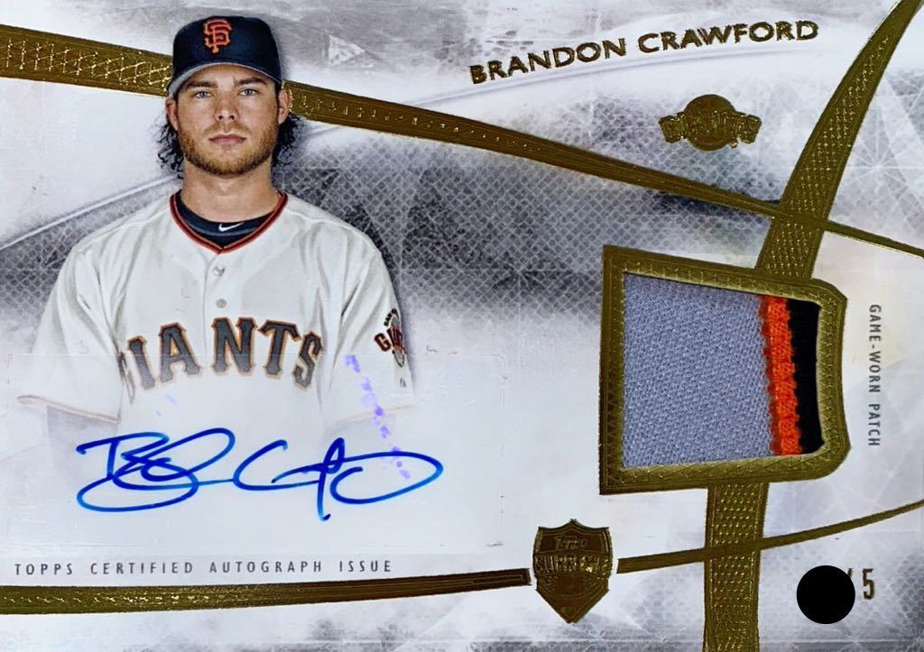 【目立った傷や汚れなし】2014 Topps Supreme Baseball Brandon Crawford Autographed ...