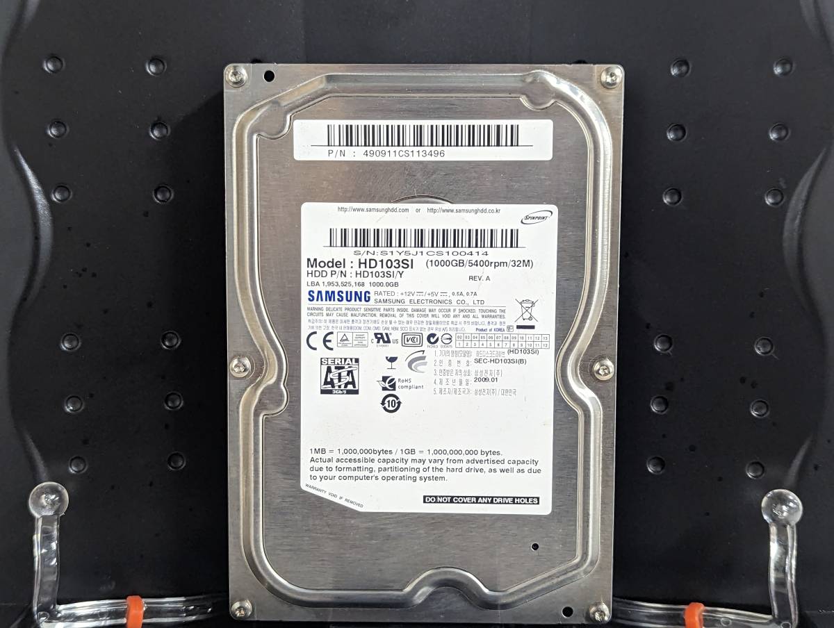 【やや傷や汚れあり】【送料無料】【動作確認済み】 SAMSUNG HDD 内蔵ハードディスク 1000GB の落札情報詳細 - ヤフオク落札 ...