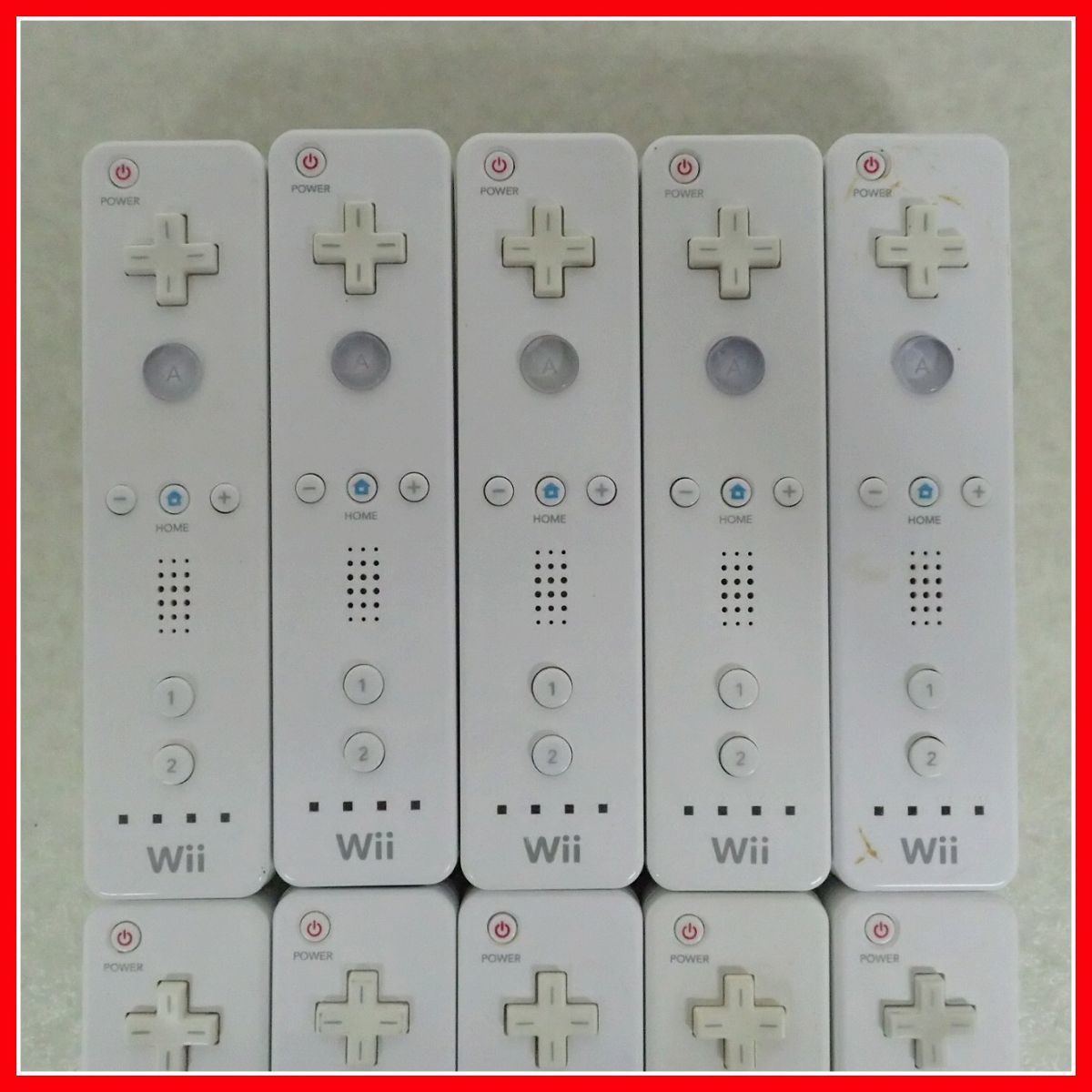 【全体的に状態が悪い】Wii リモコン RVL-003 シロ 10個 + モーションプラス RVL-026 シロ 10個 まとめて大量セット ...