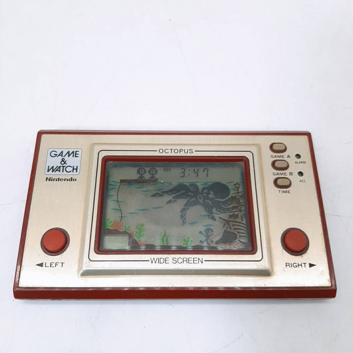 【傷や汚れあり】j425【1円スタート】 任天堂 GAME&WATCH ゲームアンドウォッチ ゲームウォッチ オクトパス OCTOPUS OC ...