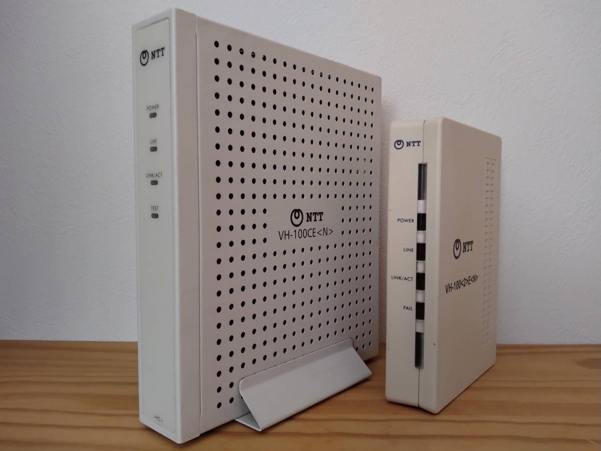 【中古】NTT東日本VDSLモデム2台 UH-100「4」E「S」/VH-100「3」E「S」の落札情報詳細 - ヤフオク落札価格検索 オークフリー