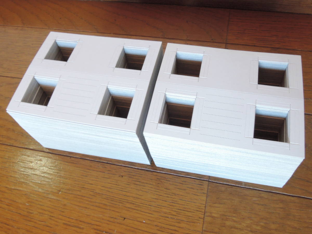 【未使用】未使用 ステレオ写真 リアリスト用 ペーパーマウント 合計200枚／200 Paper Slide Mounts for ...