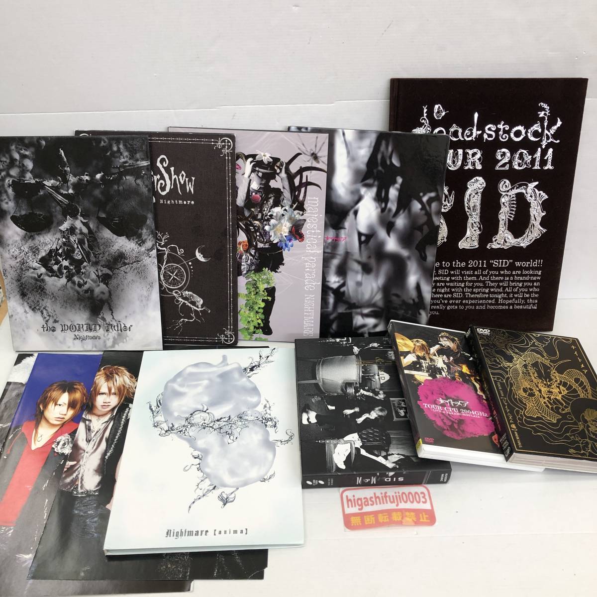 【やや傷や汚れあり】【9点セット】ヴィジュアル系 CD DVD等 まとめ/ナイトメア the WORLD Ruler(限定盤) TOUR CPU 2004GHz/シド SID M＆W [DVD ...